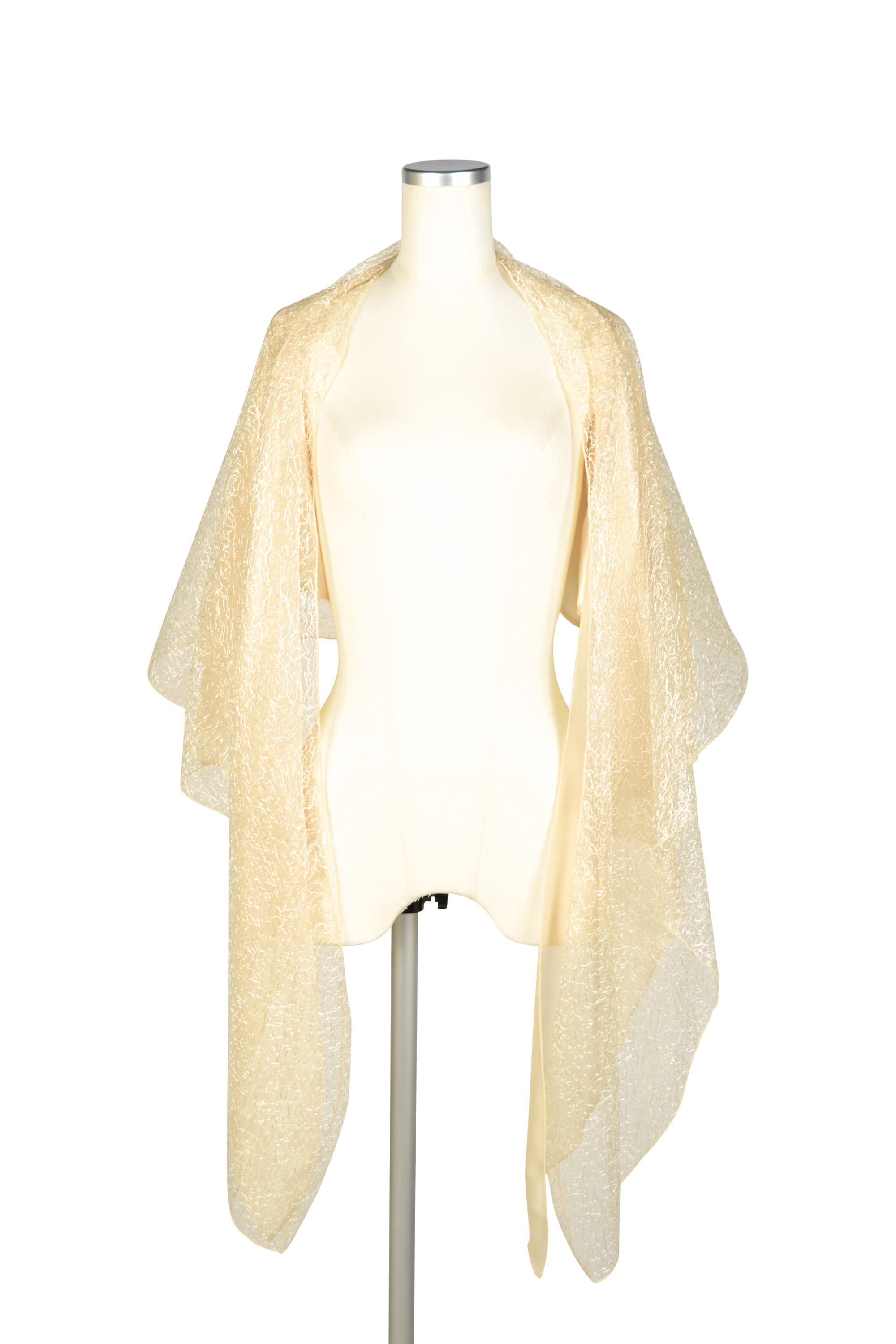 mebelle muse メロンチュールアイボリーショール (L) をレンタル - 結婚式パーティーのドレスレンタルはおしゃれコンシャス